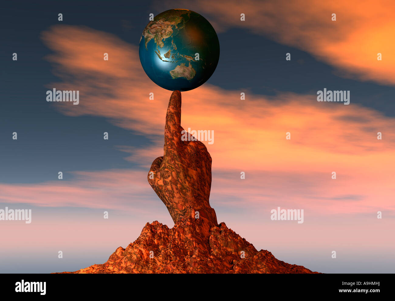 World In The Balance Stock Photo - Alamy