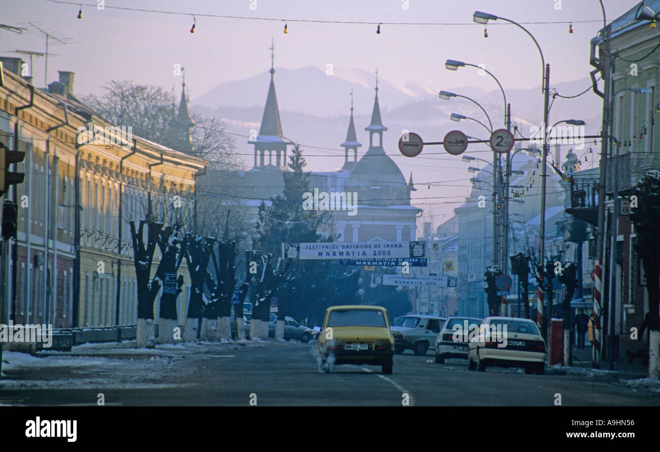 Sighet Streets Maramures Romania Stock Photo - Alamy
