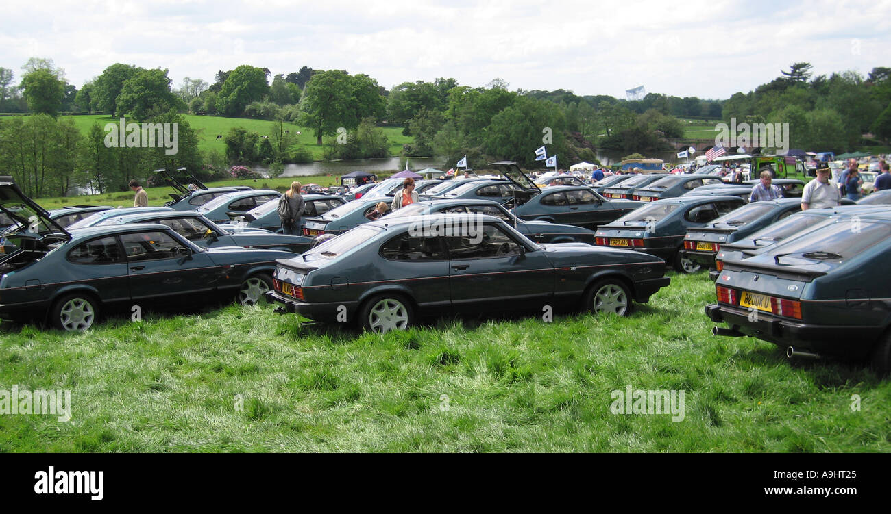 A Group of Ford Capri 2800 at Classic Car Show Capesthorne Hall ...