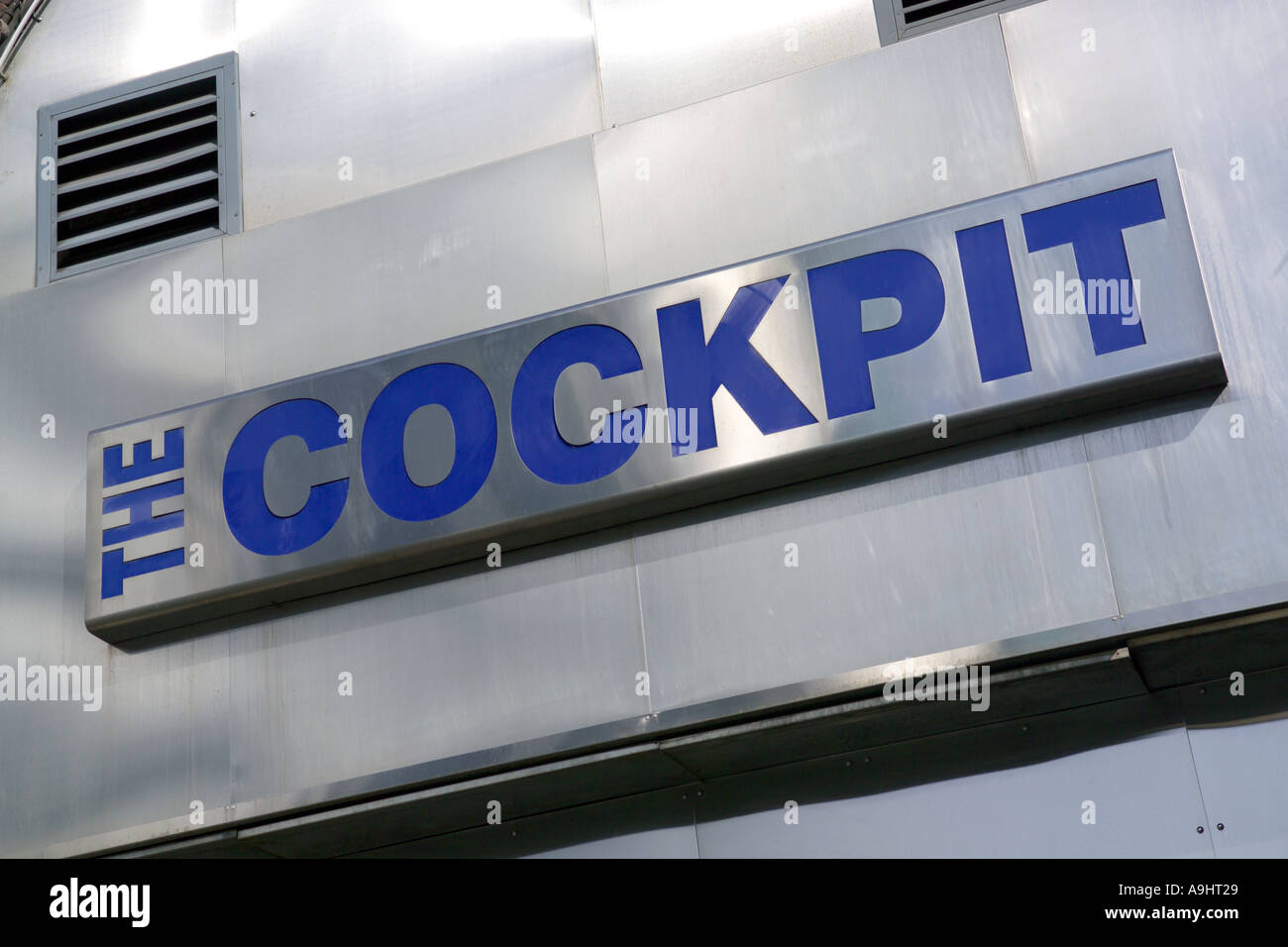 The Cockpit music venue sign leeds yorkshire UK Stock Photo - Alamy
