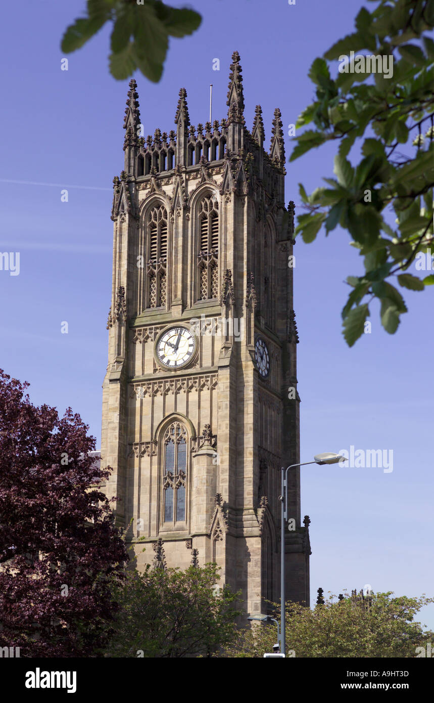 The tower of Leeds Parish Church Kirkgate Leeds West Yorkshire UK Stock ...
