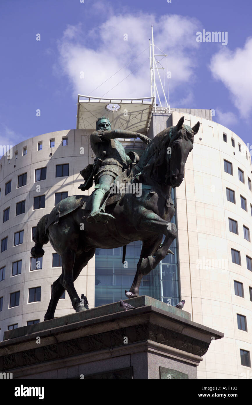 Black Prince Statue in City Square Leeds West Yorkshire UK Stock Photo ...