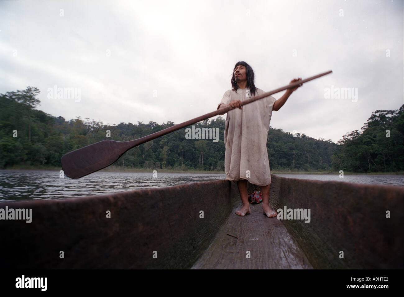 North America, Mexico, Chiapas, Naha, Selva Lacandona. Lacandon Maya ...