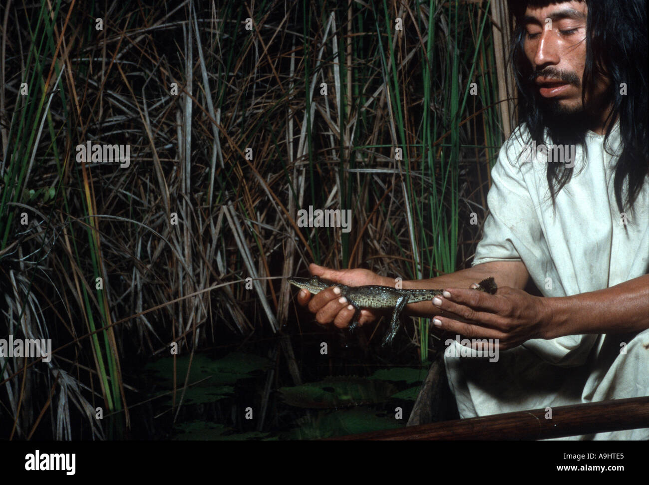 Mexico, Chiapas, Naha, Selva Lacandona, North America. Lacandon Maya ...