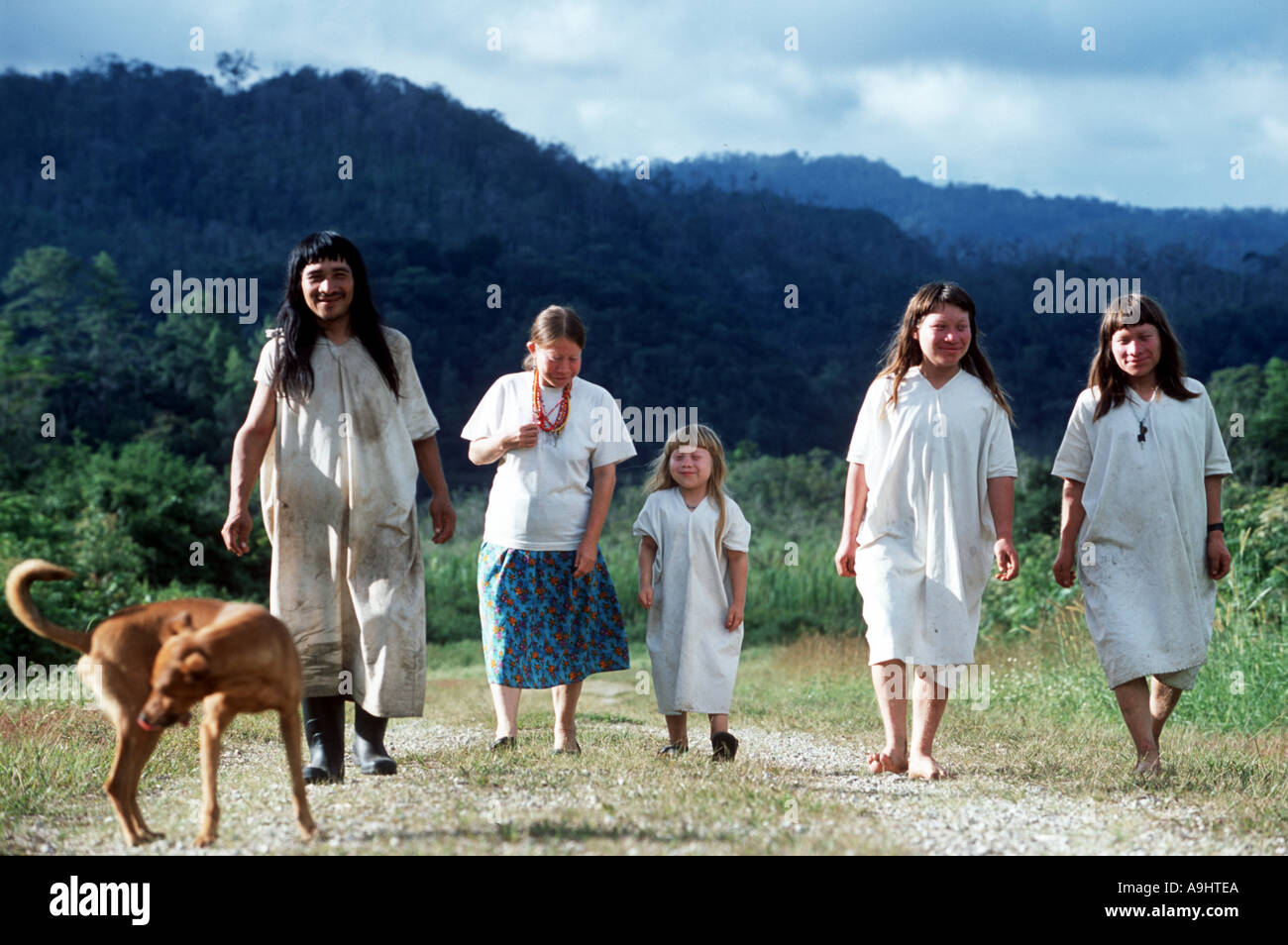 Mexico, Chiapas, Naha, Selva Lacandona, North America. Lacandon Indian ...