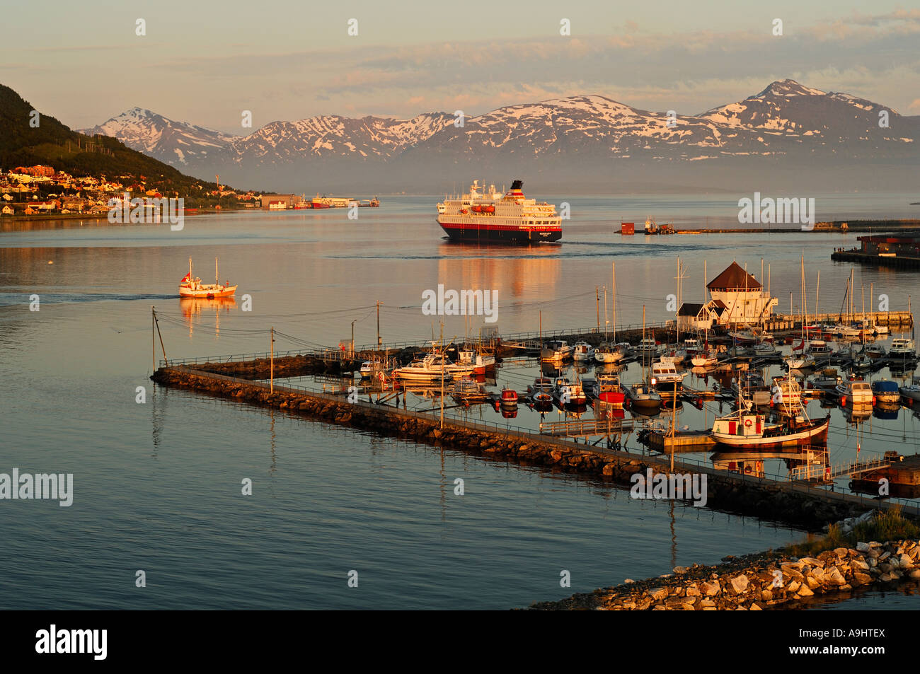 Port of Tromsoe, Norway Stock Photo - Alamy