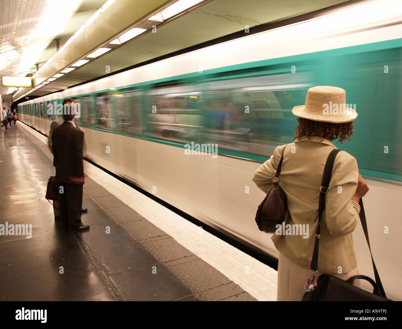 Passengers for the metro, Paris, France Stock Photo - Alamy