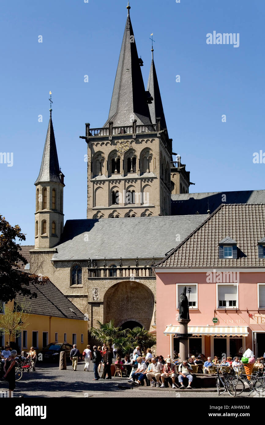 Xanten, market place, cathedral St.Victor, NRW, Germany Stock Photo - Alamy