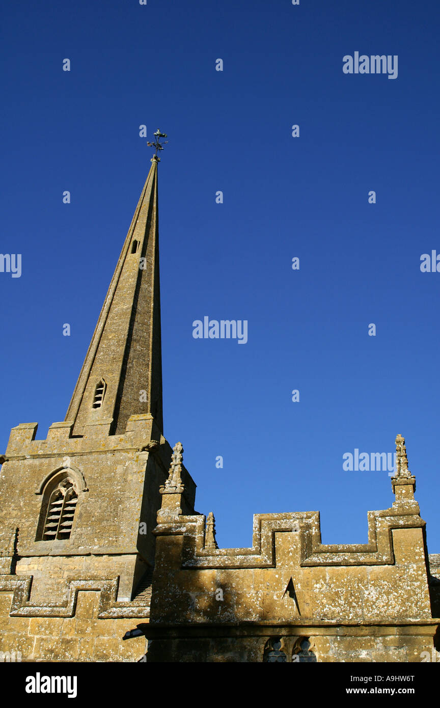 Traditional English church in Stanton Cotswolds Stock Photo - Alamy