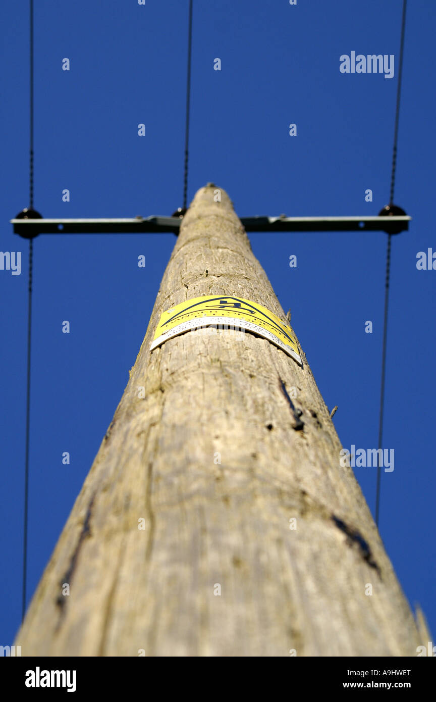 Telegraph pole wire hi-res stock photography and images - Alamy