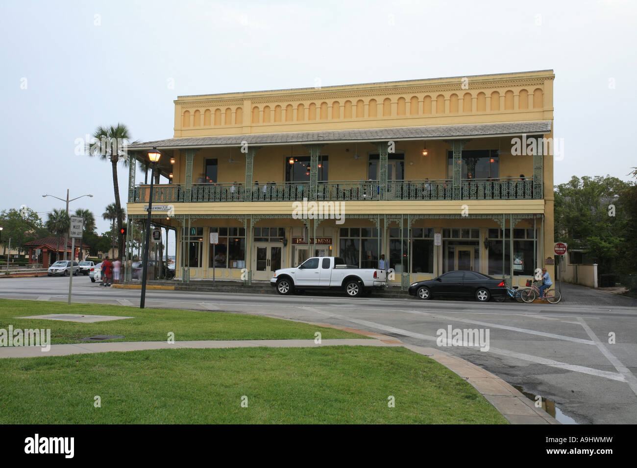 Corner Avenida Menendez and Cathedral Place in the oldest city of the ...