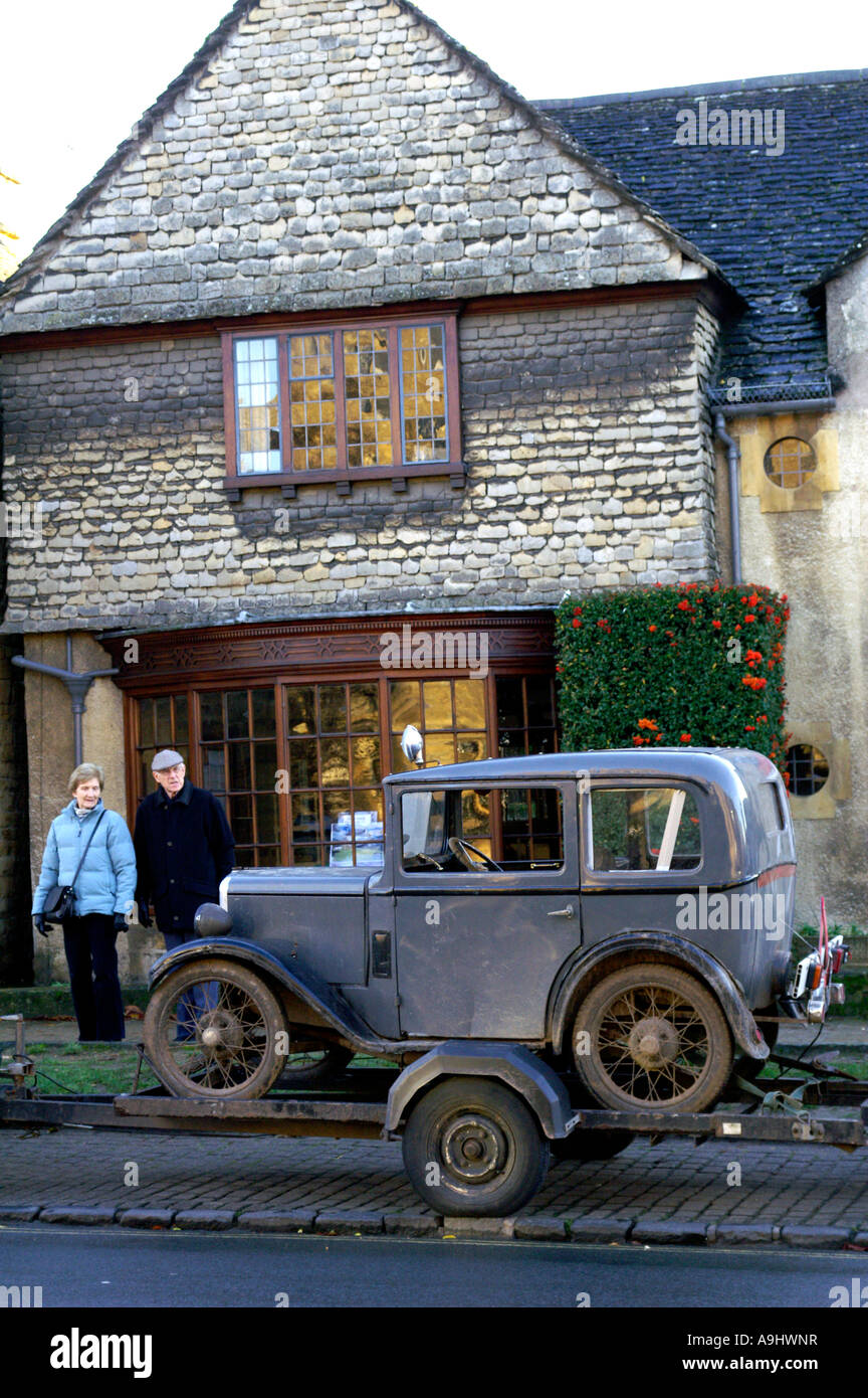 Traditional car, Broadway, England Stock Photo - Alamy