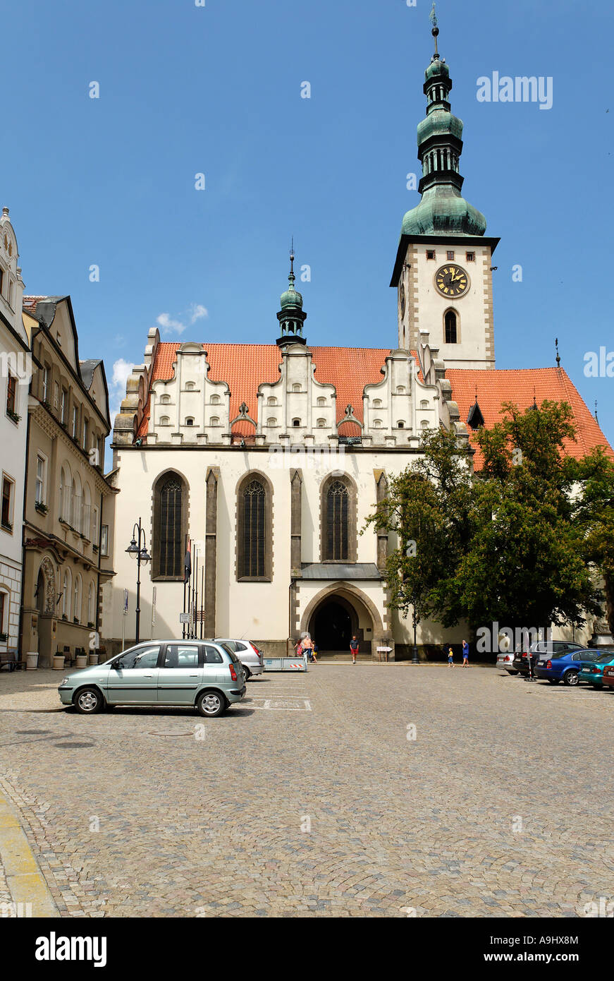 Historic Hussites town of Tabor, Bohemia, Czech Republic Stock Photo ...