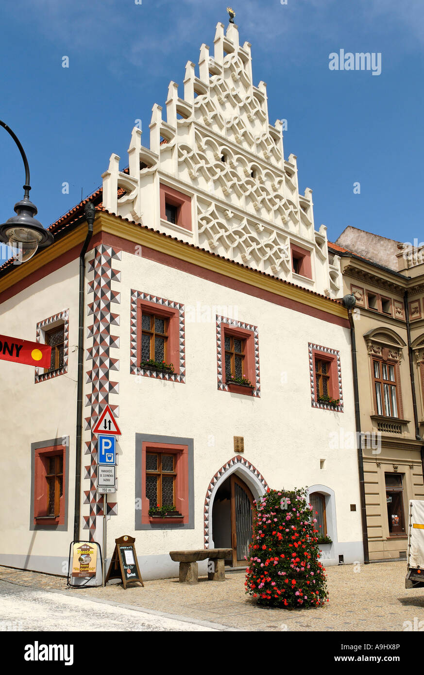 Historic Hussites town of Tabor, Bohemia, Czech Republic Stock Photo ...