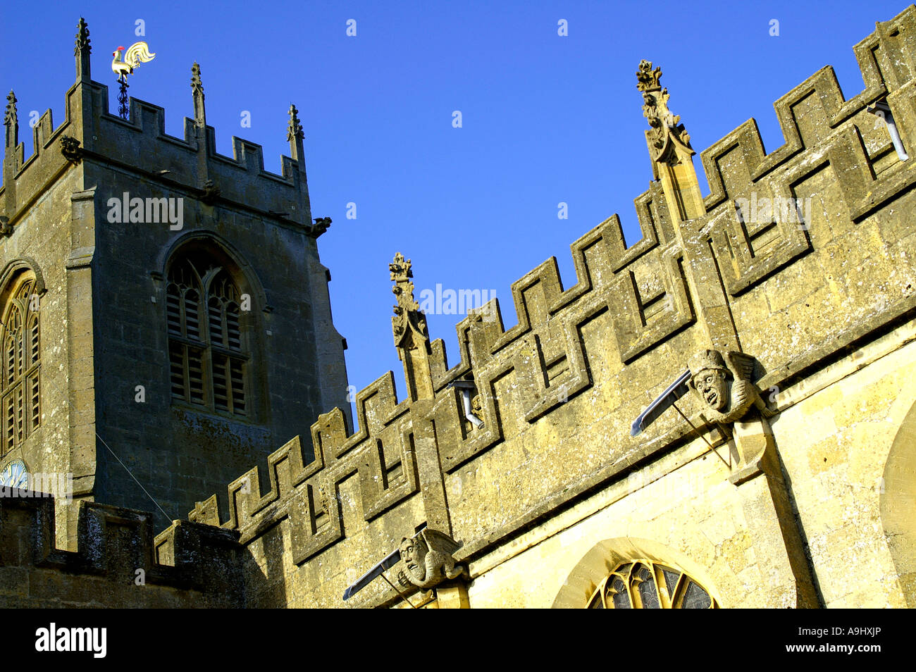 traditional English church in Winchcombe Stock Photo - Alamy
