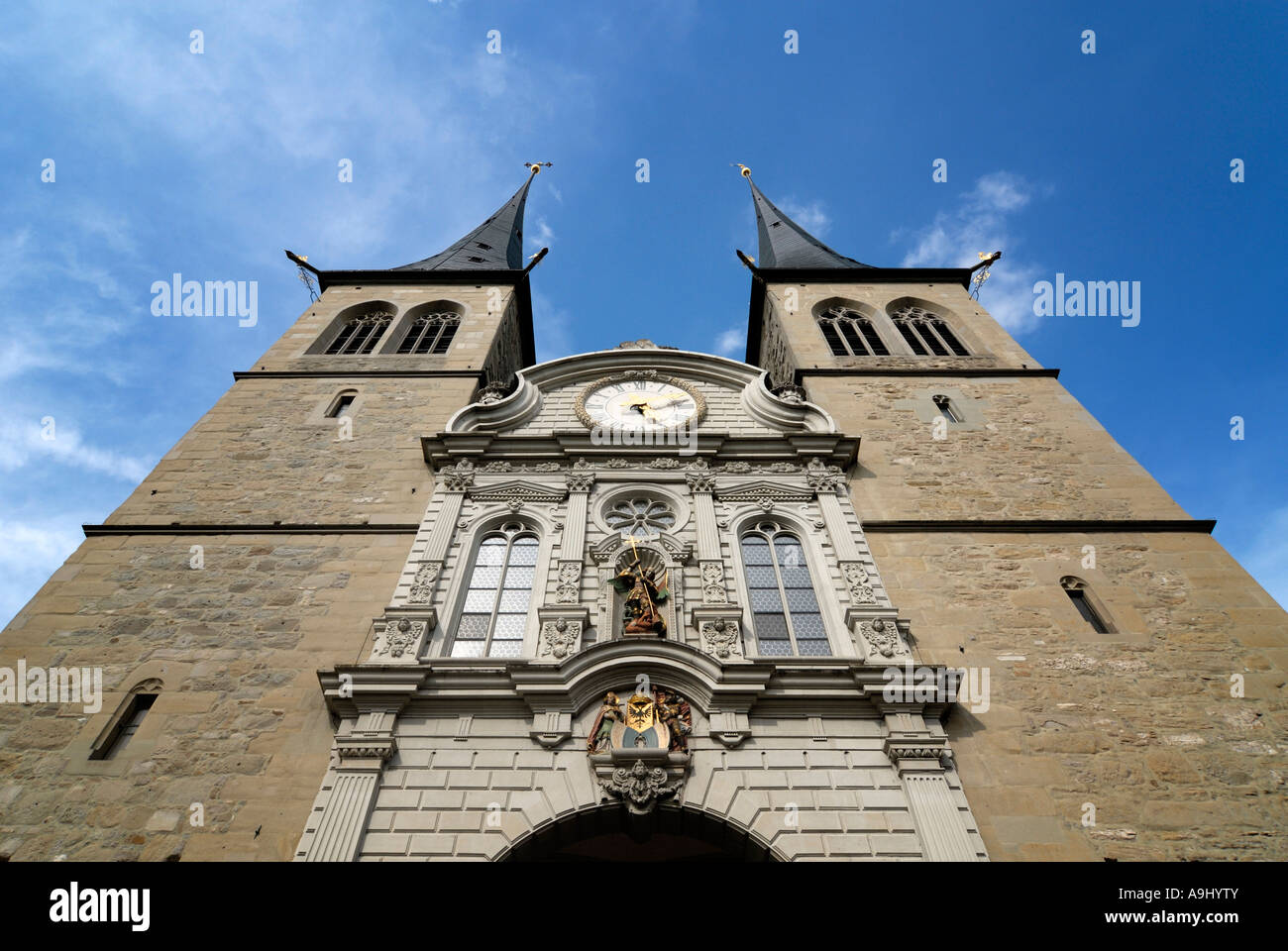 Lucerne - Church st. Leodegar - Switzerland, Europe Stock Photo - Alamy