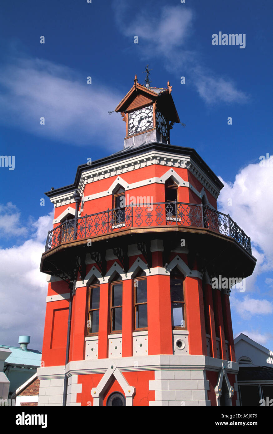 South Africa Cape Town Victoria Alfred Waterfront Clock Tower Stock ...