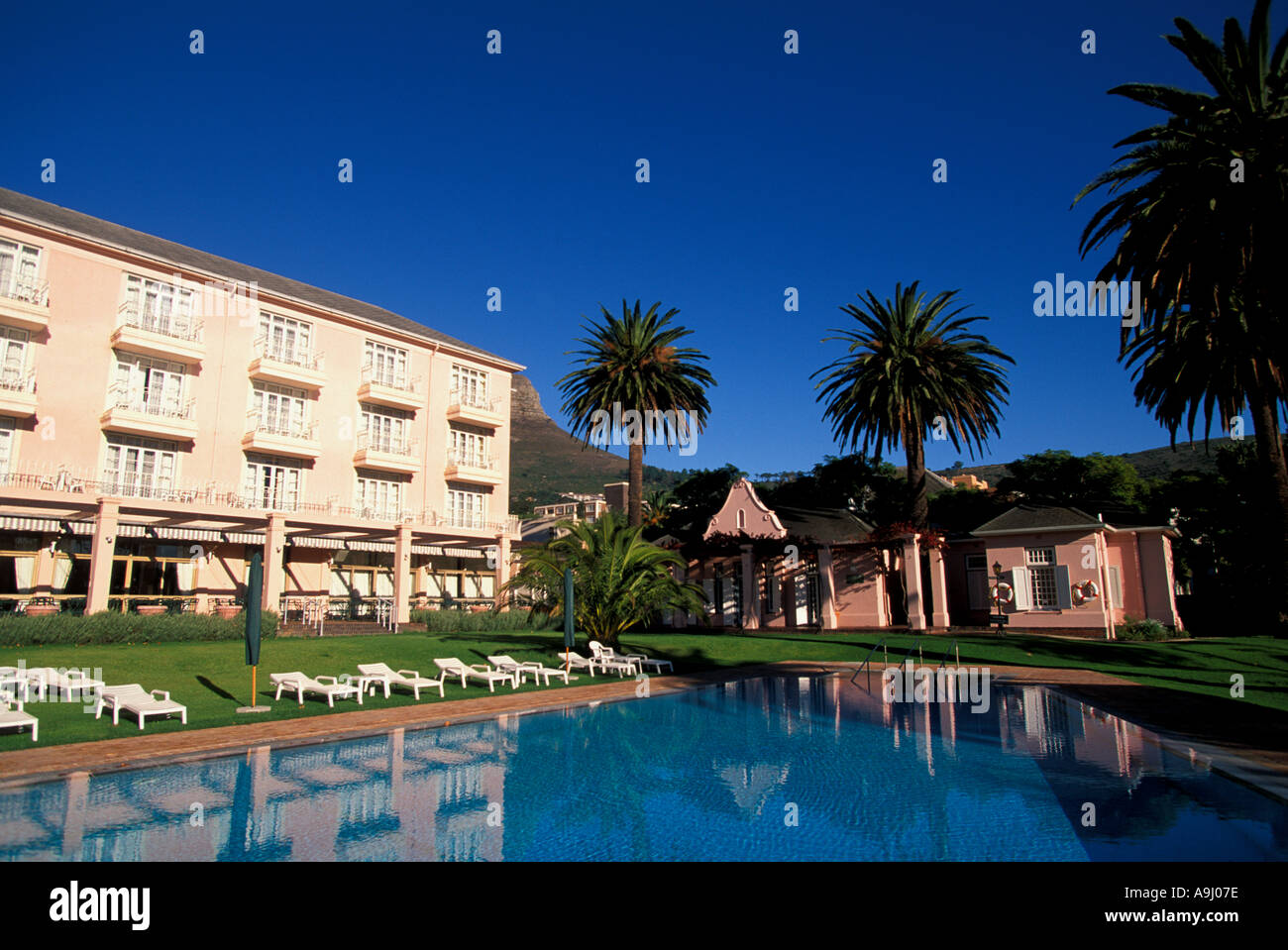 South Africa Cape Town Mount Nelson Hotel swimming pool Stock Photo - Alamy