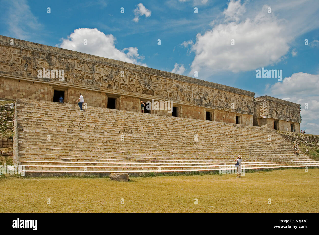 The biggest and impressive Maya scene Uxmal Mexico Stock Photo - Alamy