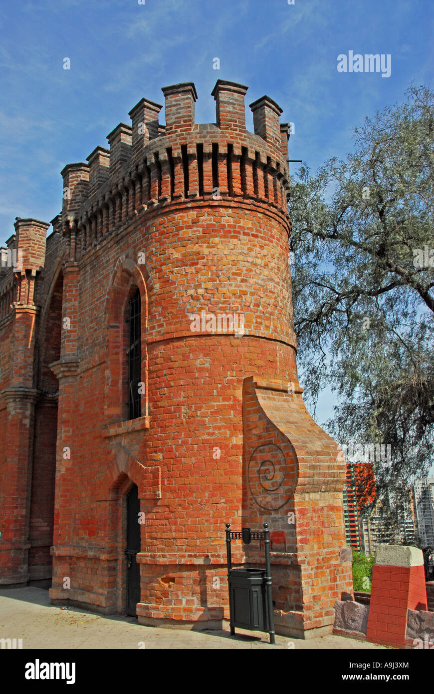 Santiago Chile Cerro Santa Lucía Castillo Castle Hidalgo Stock Photo ...