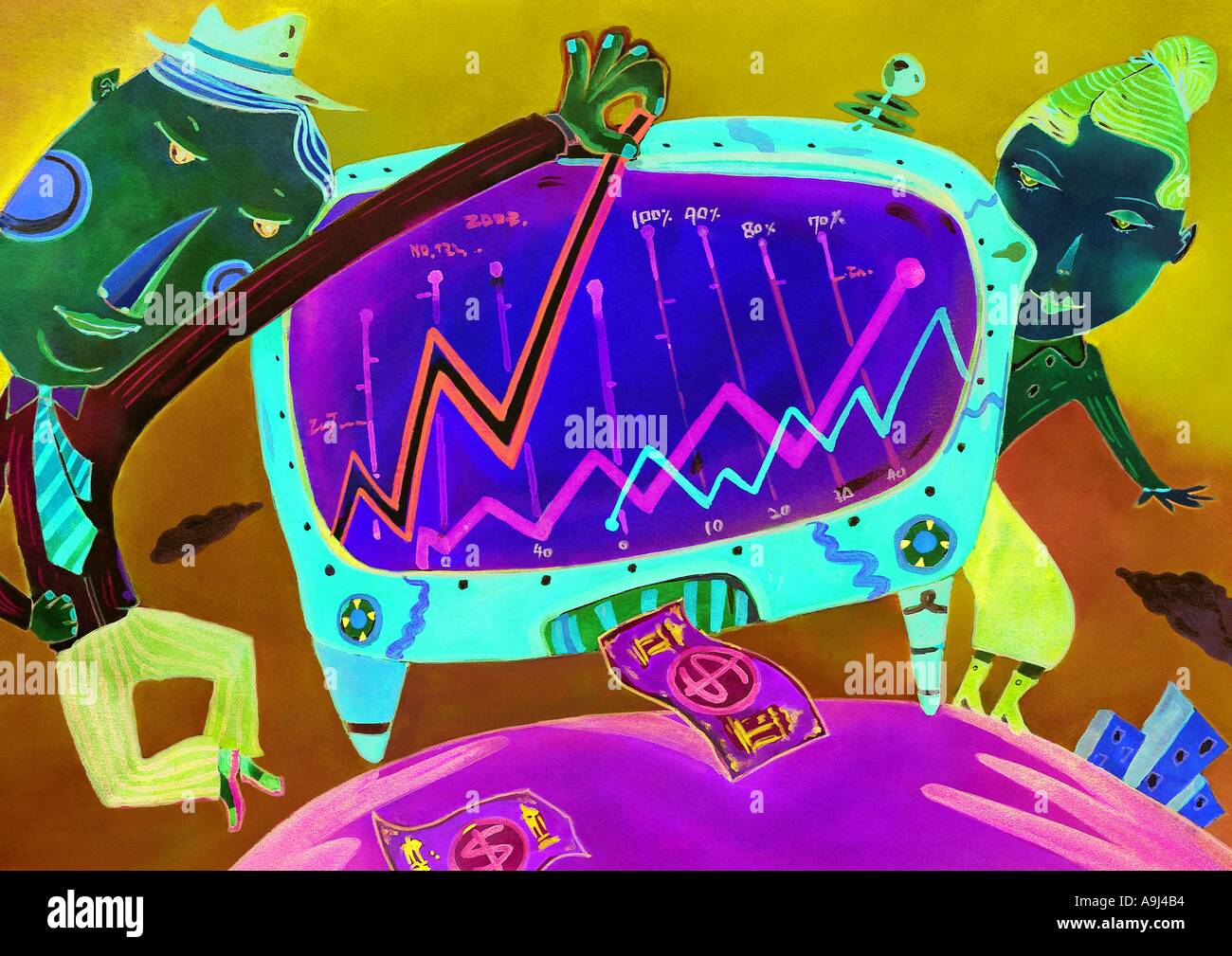 Illustration Business Day Stock Photo - Alamy