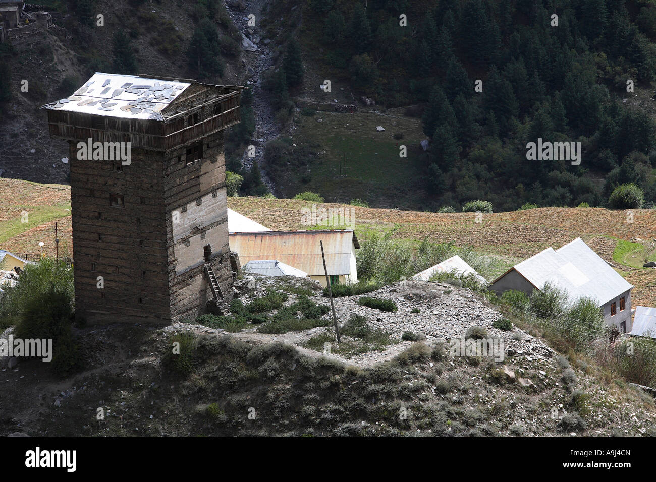 A fort like structure built in 17th century by the local rulers on the ...