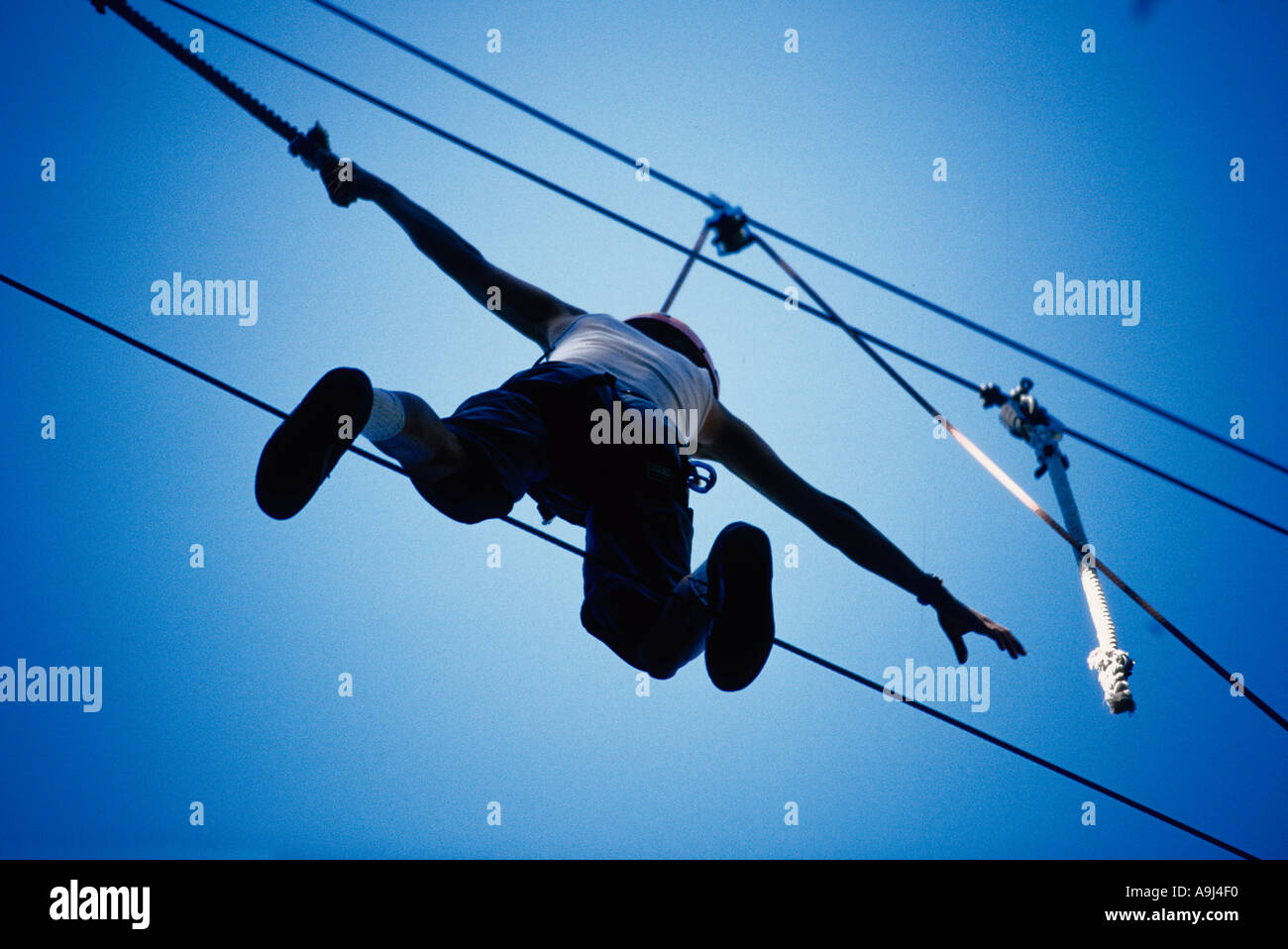 ropes obsticle course Stock Photo - Alamy