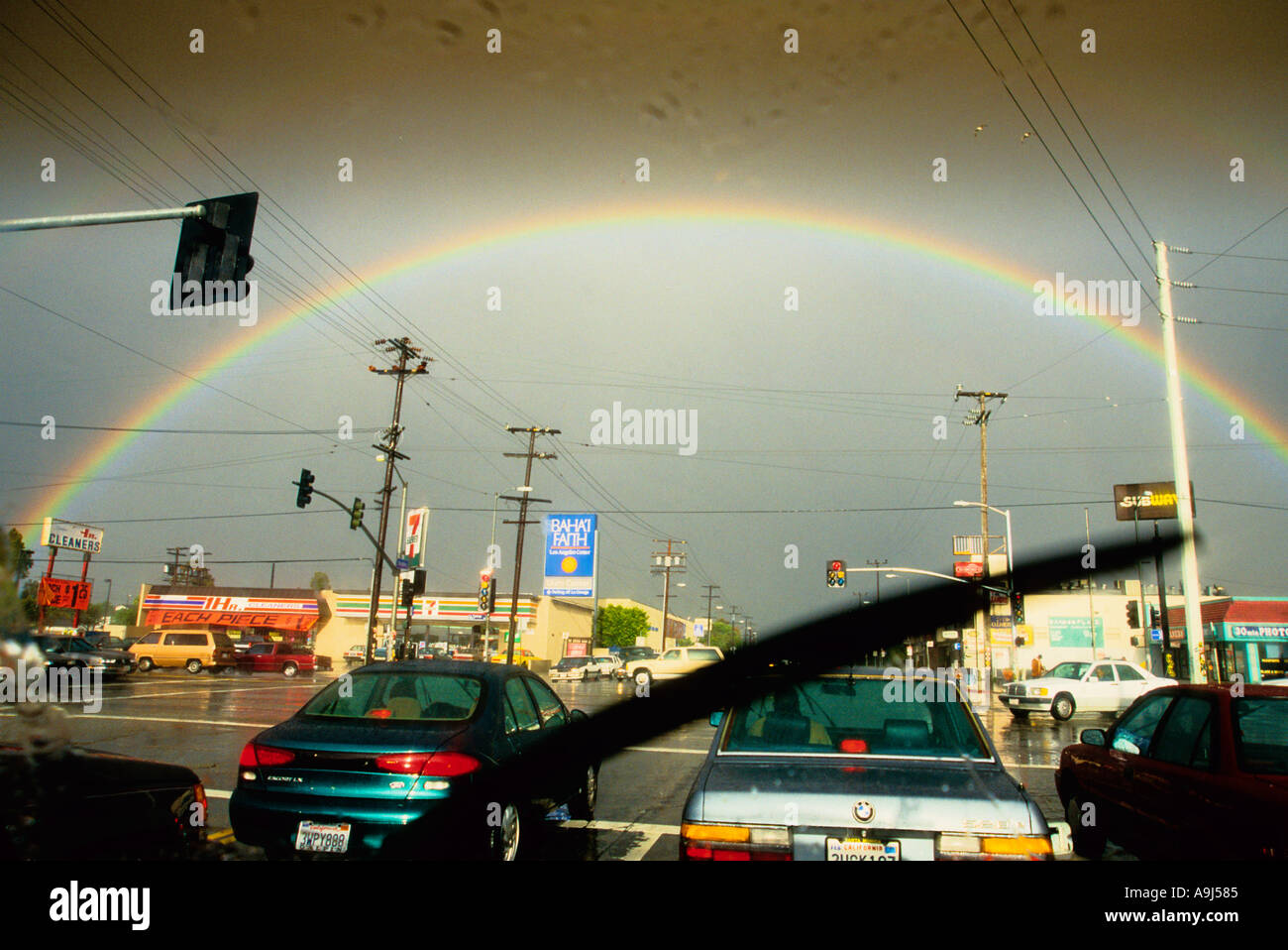 Rainbow windshield hi-res stock photography and images - Alamy