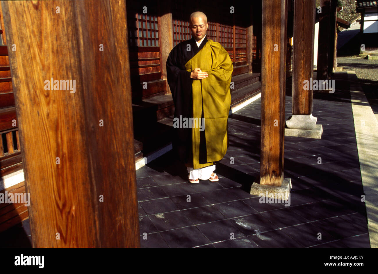 A Zen monk of the Soto School Stock Photo - Alamy