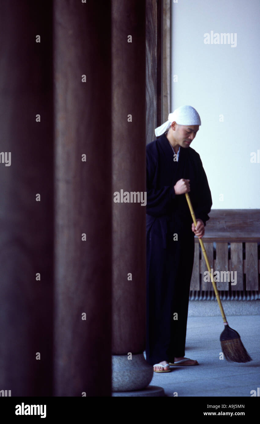 A Zen monk of the Soto School Stock Photo - Alamy