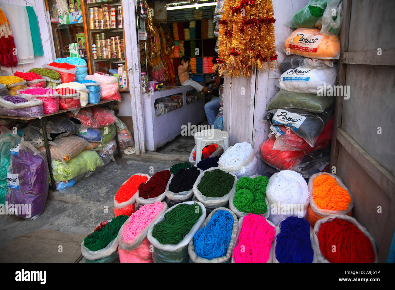 A woolen shop at Leh, Ladakh, Jammu Kashmir, India Stock Photo - Alamy