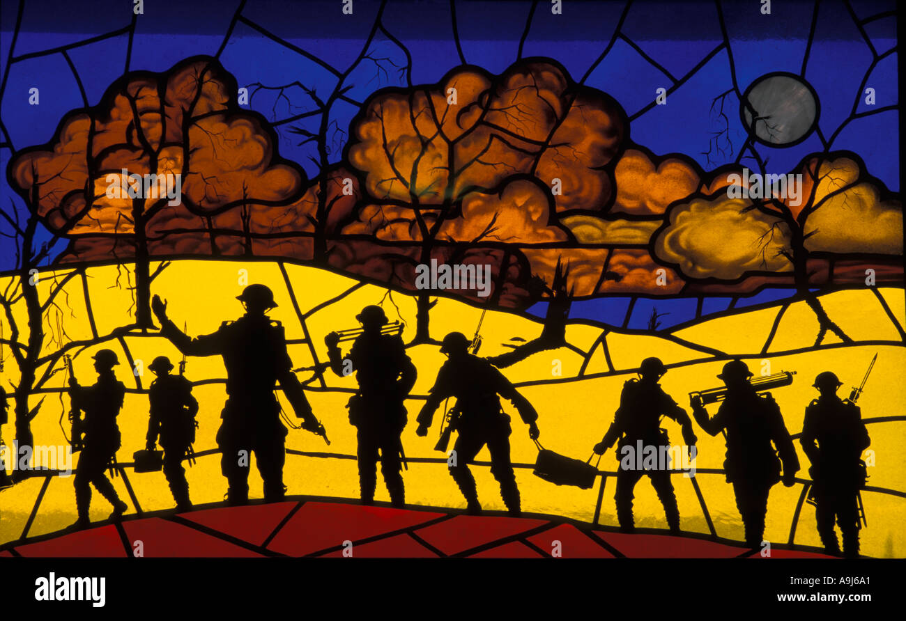 british england wirral birkenhead library stainglass window second ...