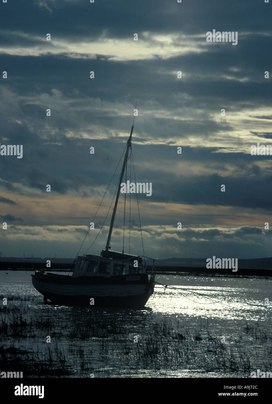 british english wirral peninsular lower heswall heswall moorings Stock ...