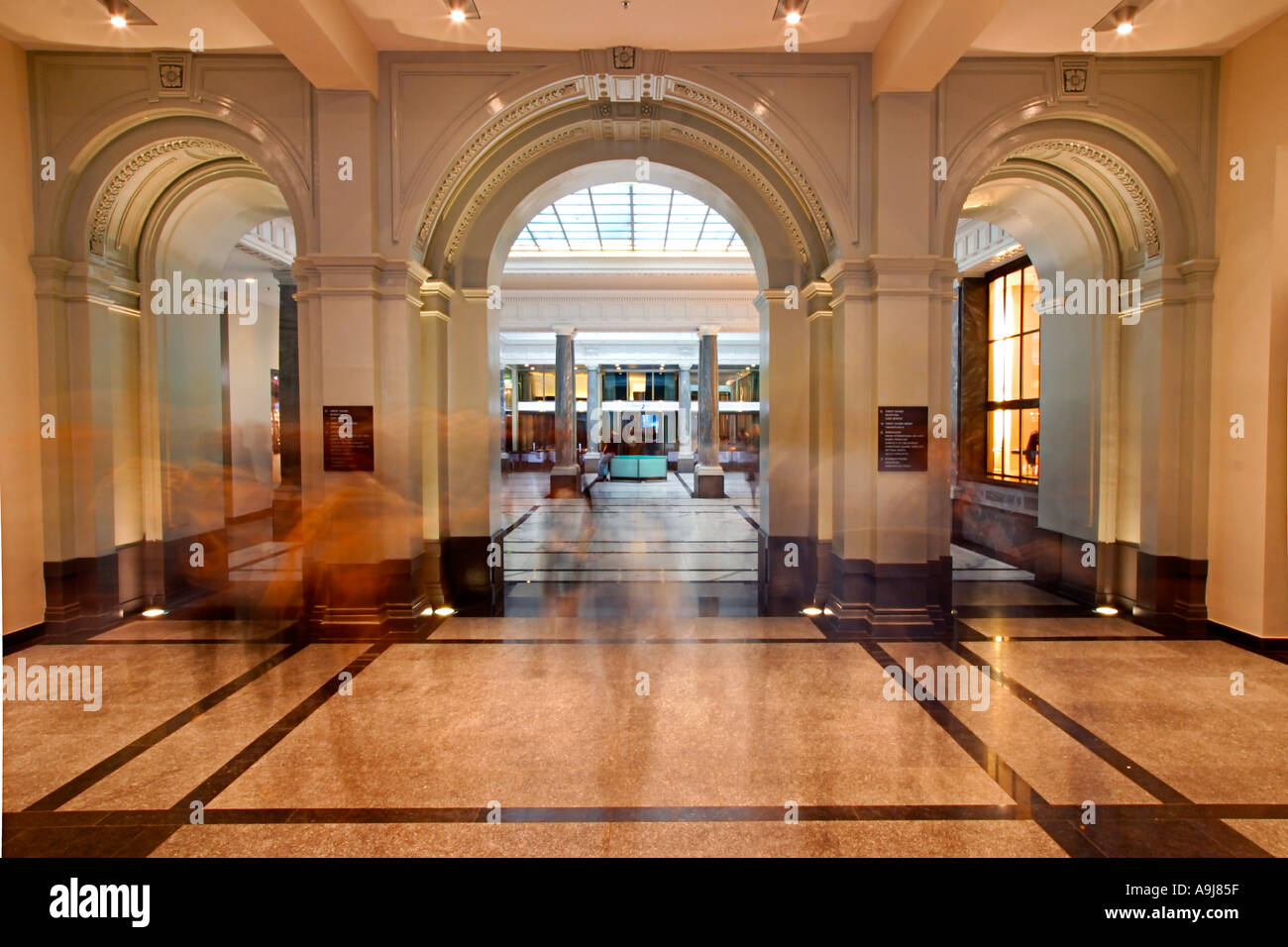 Switzerland Zurich Credit suisse atrium Paradeplatz indoor Stock Photo ...