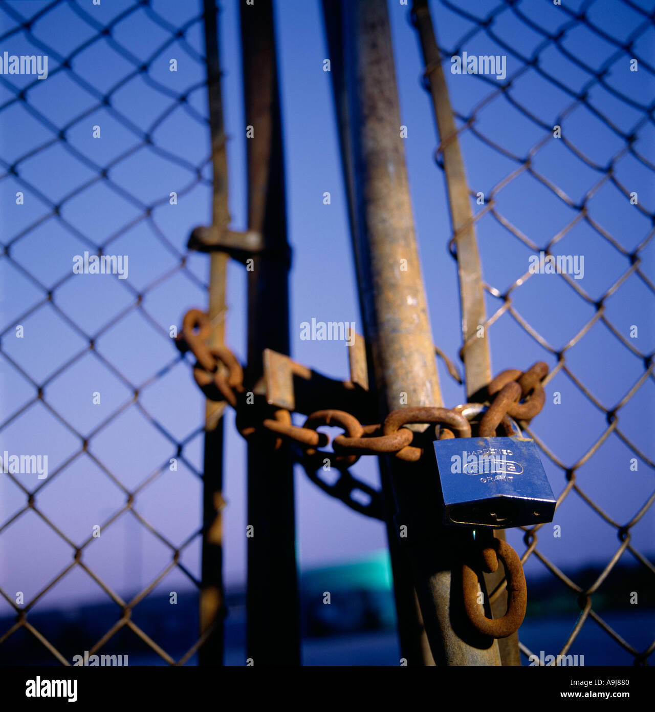 Locked gate warehouse hi-res stock photography and images - Alamy