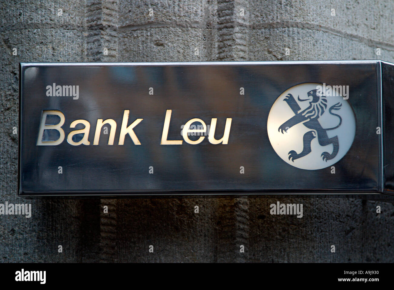 Switzerland Zurich private banking Bahnhofstrasse Bank Leu Stock Photo ...