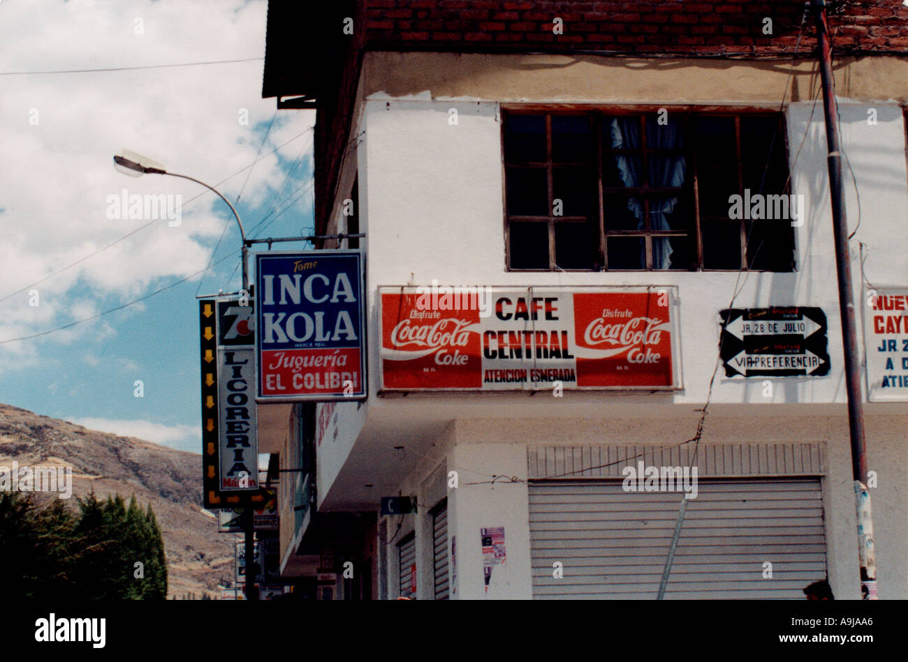 cafe central Peru South America Stock Photo - Alamy