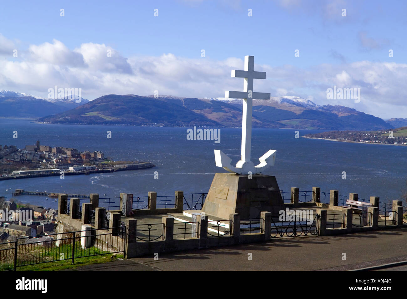 The Free French war memorial on Lyle Hill Gourock, inverclyde, Scotland ...