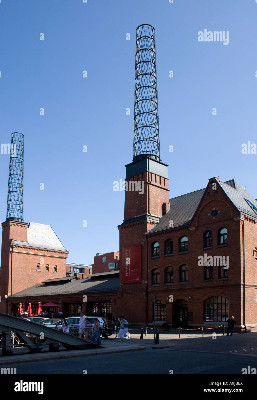 Boat trip through the canals of Hamburg Boiler House Restaurant Stock ...
