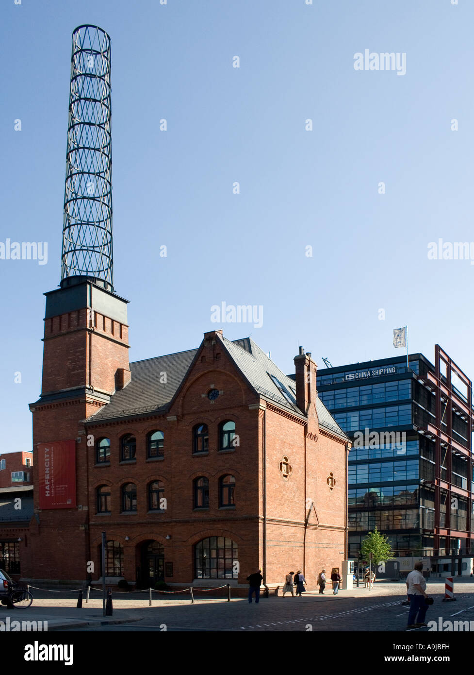Boat trip through the canals of Hamburg Boiler House Restaurant Stock ...