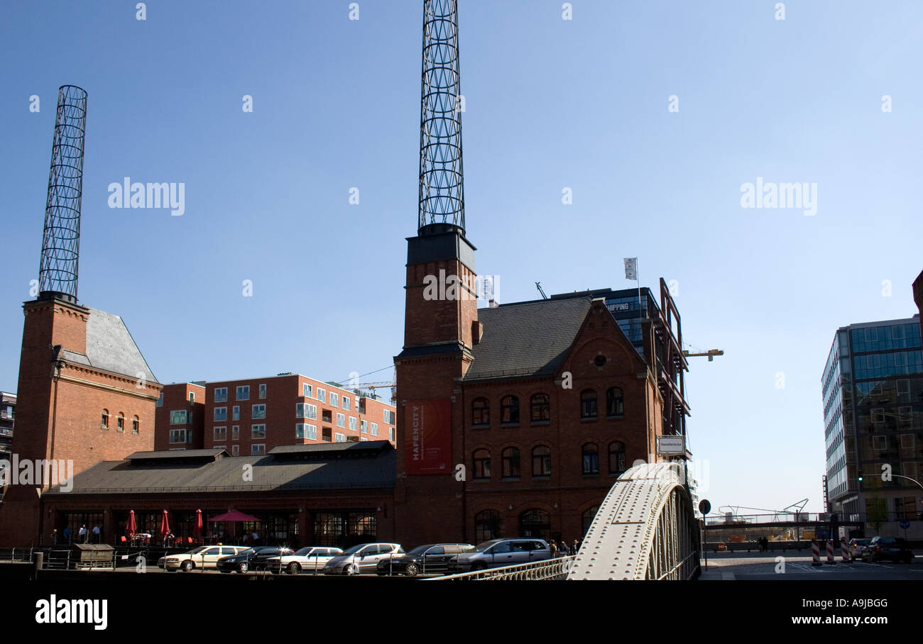 Boat trip through the canals of Hamburg Boiler House Restaurant Stock ...