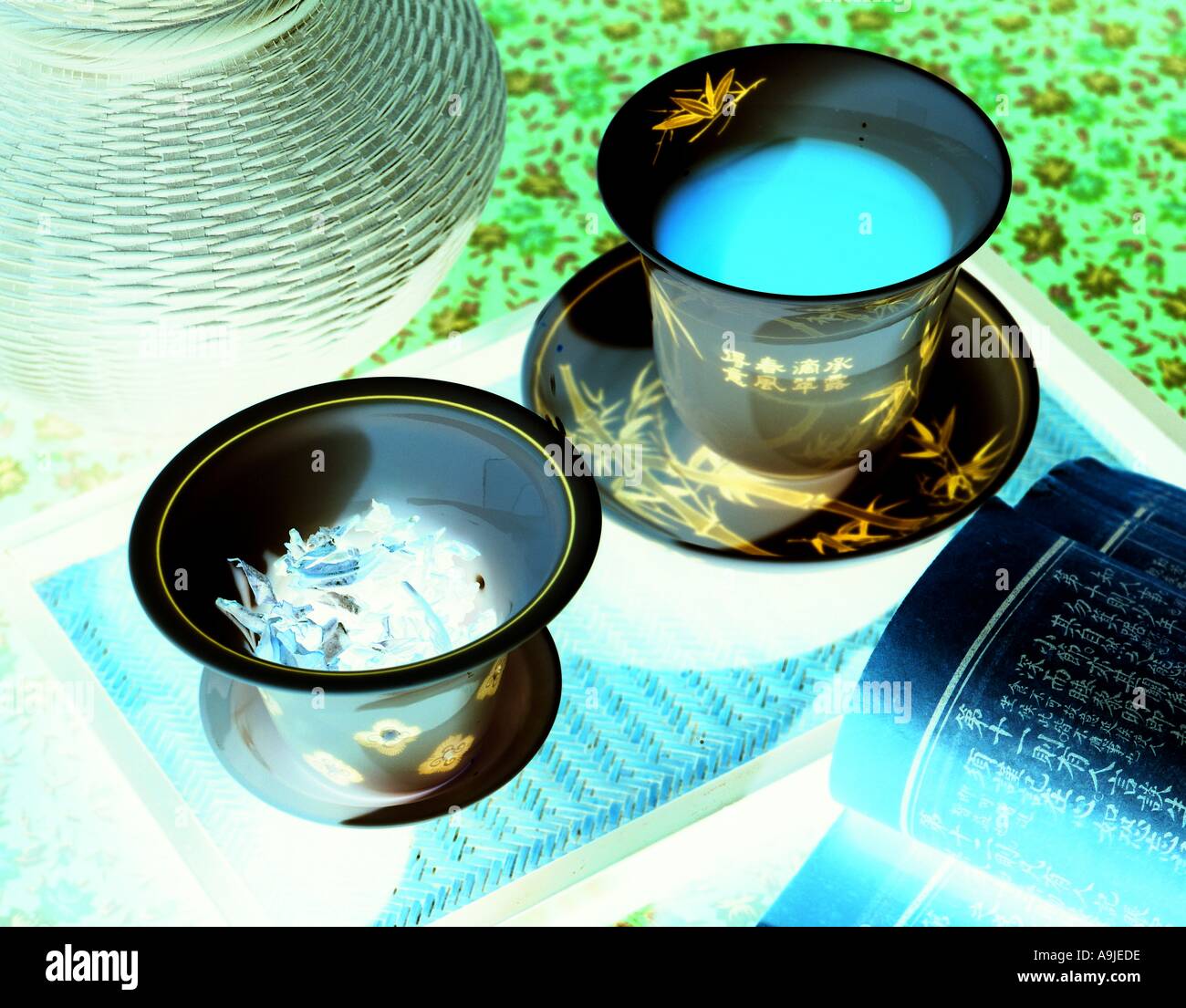 Printed tea cups hi-res stock photography and images - Alamy
