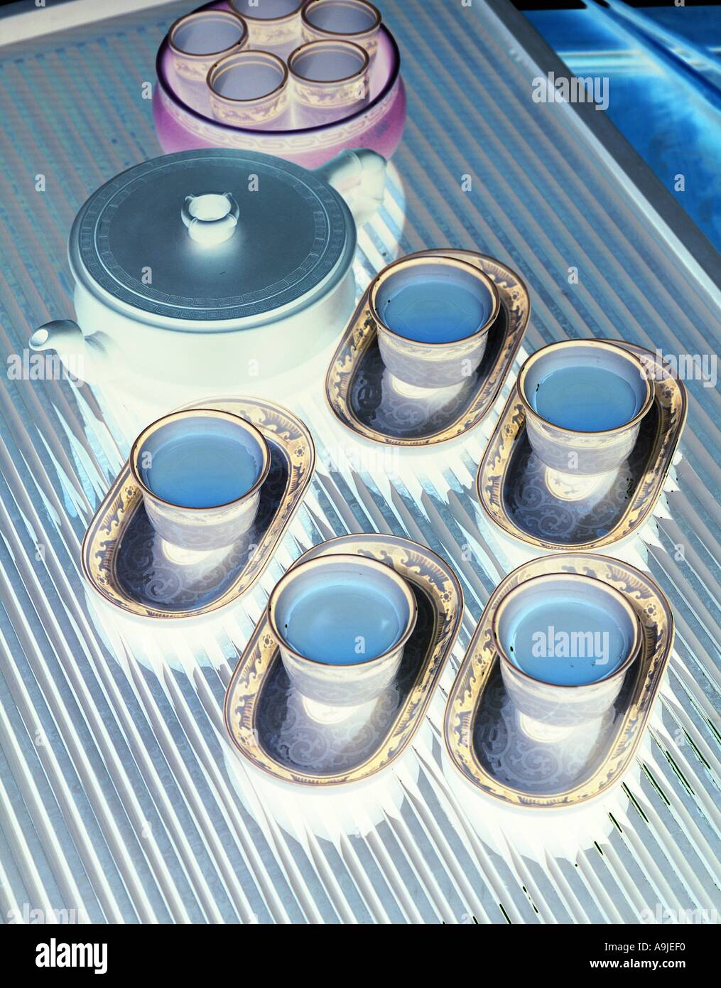 Printed tea cups hi-res stock photography and images - Alamy