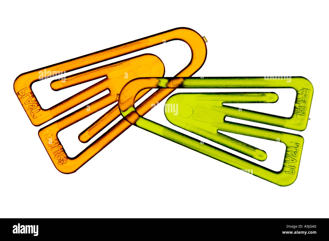 plastic paper clip Stock Photo - Alamy