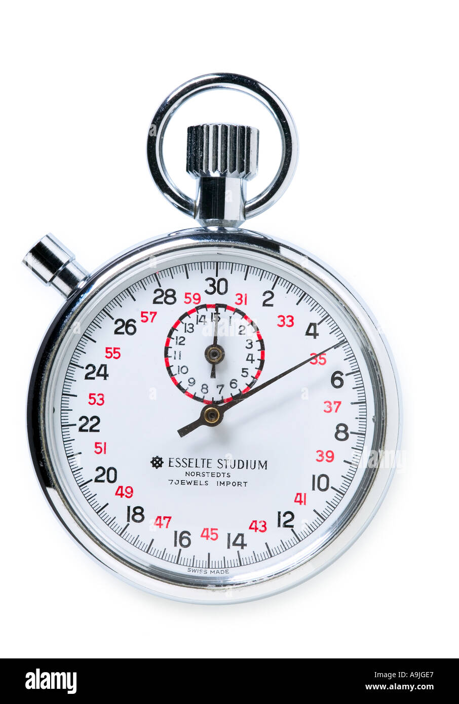 vintage analogue stopwatch in movement Stock Photo - Alamy