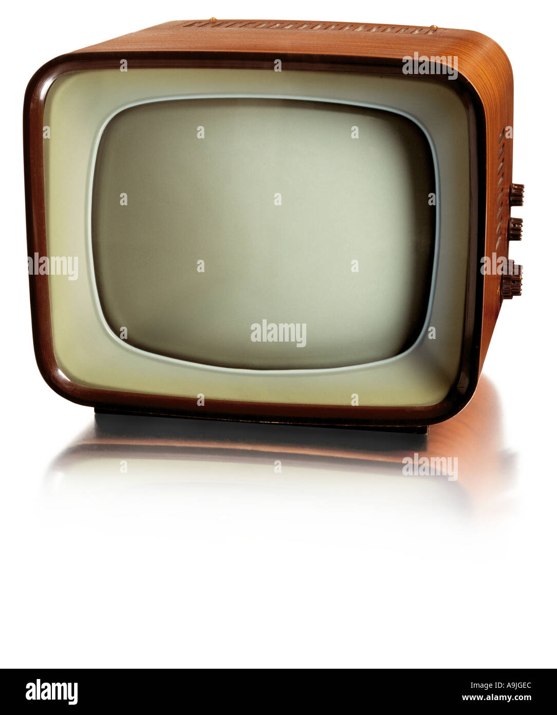 an old tv set from sixties Stock Photo - Alamy