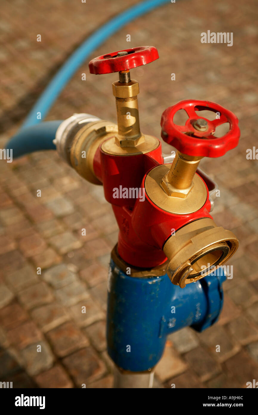 a fire brigade water post Stock Photo - Alamy