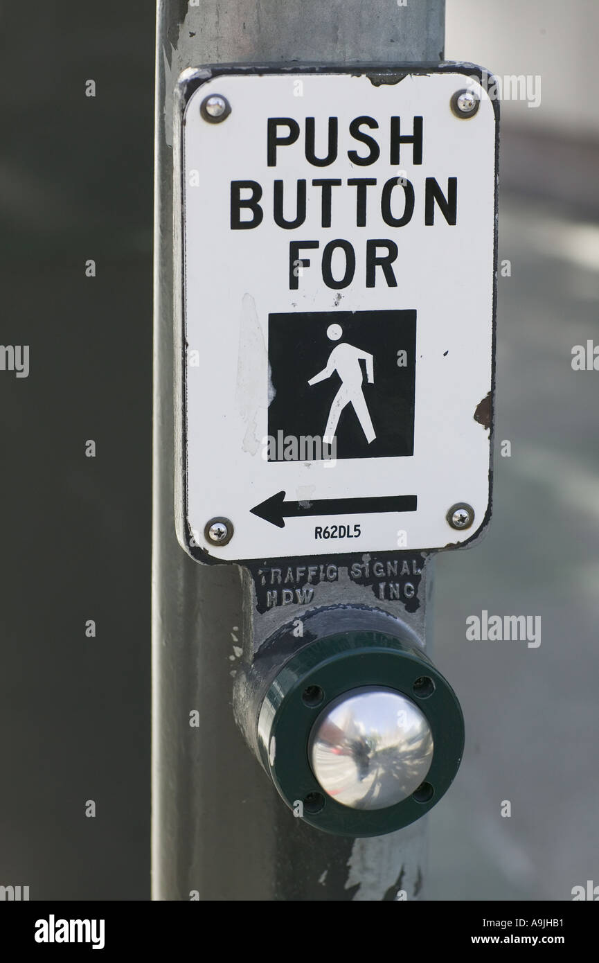 pedestrian walkway button Stock Photo - Alamy
