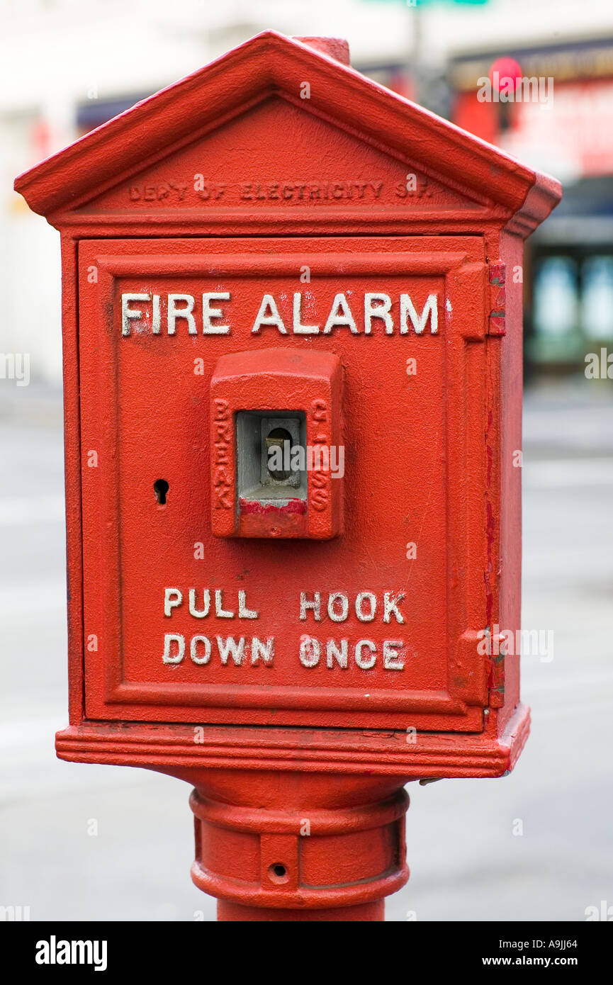 fire brigade alarm Stock Photo - Alamy