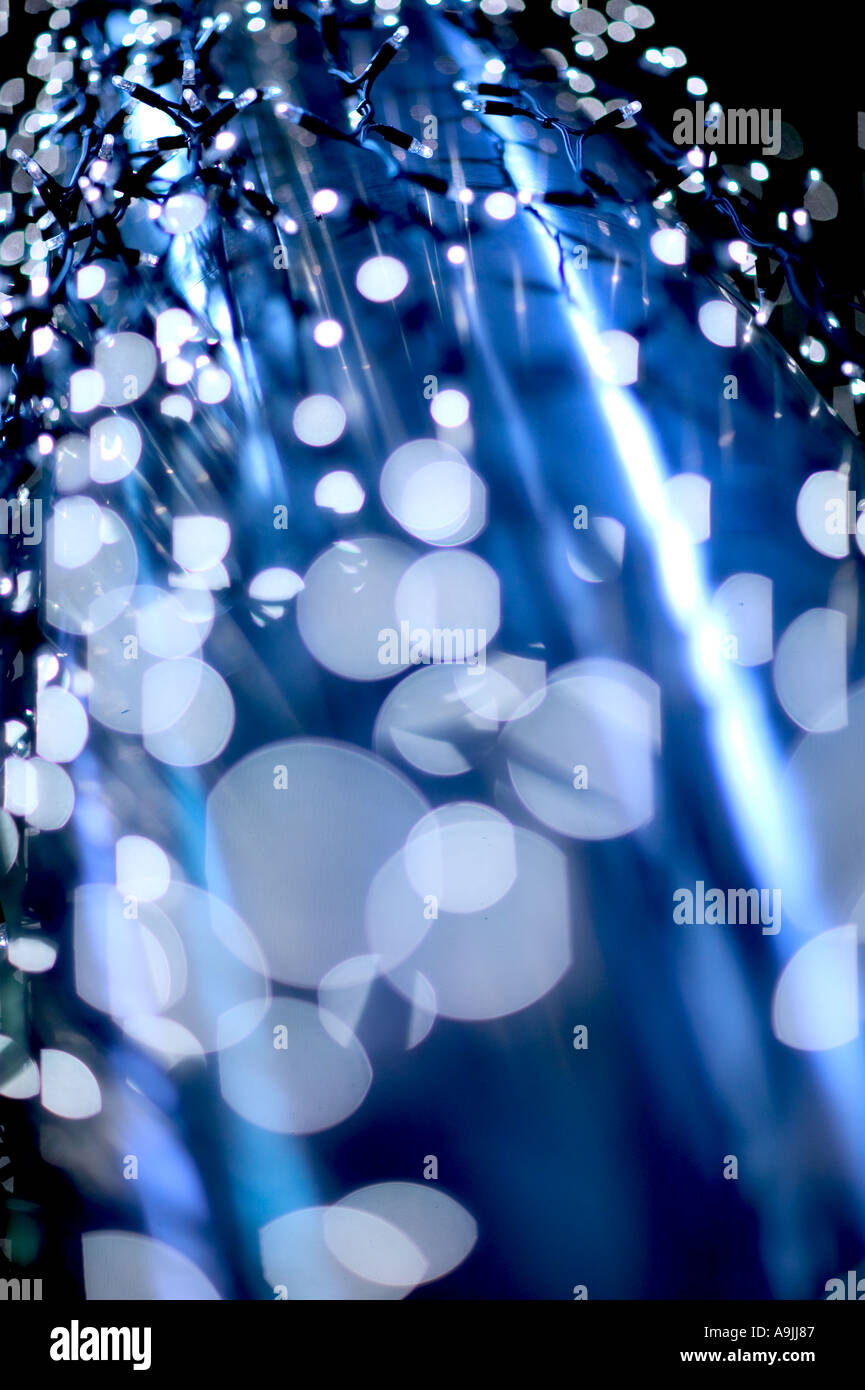 glitter round shapes of light and blue shades Stock Photo - Alamy